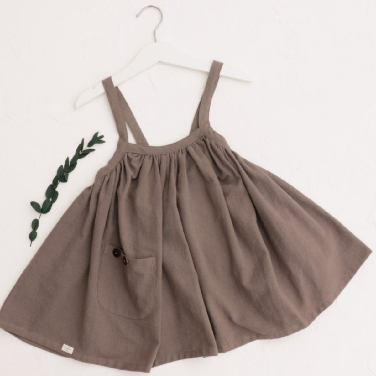 Flo Latzrock Overall - Taupe – little storkie