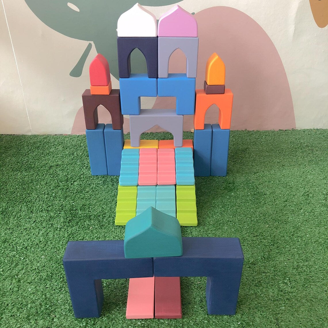 Wooden Building Blocks in Aladdin Theme - Montessori Toys – little storkie